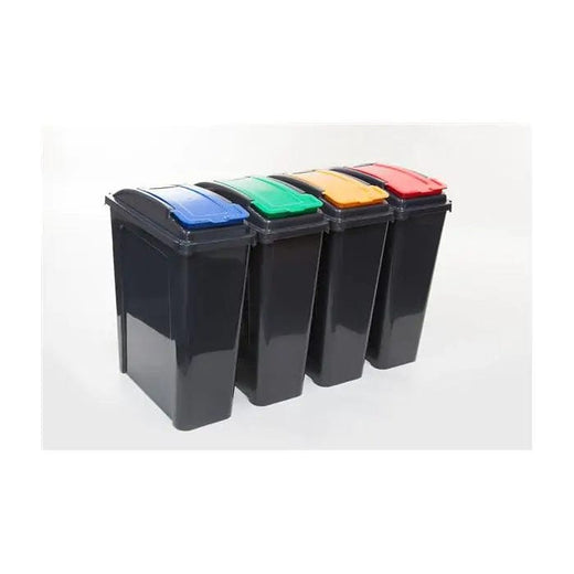 25 Litre Recycling Bin and Lid with Recycling Sticker