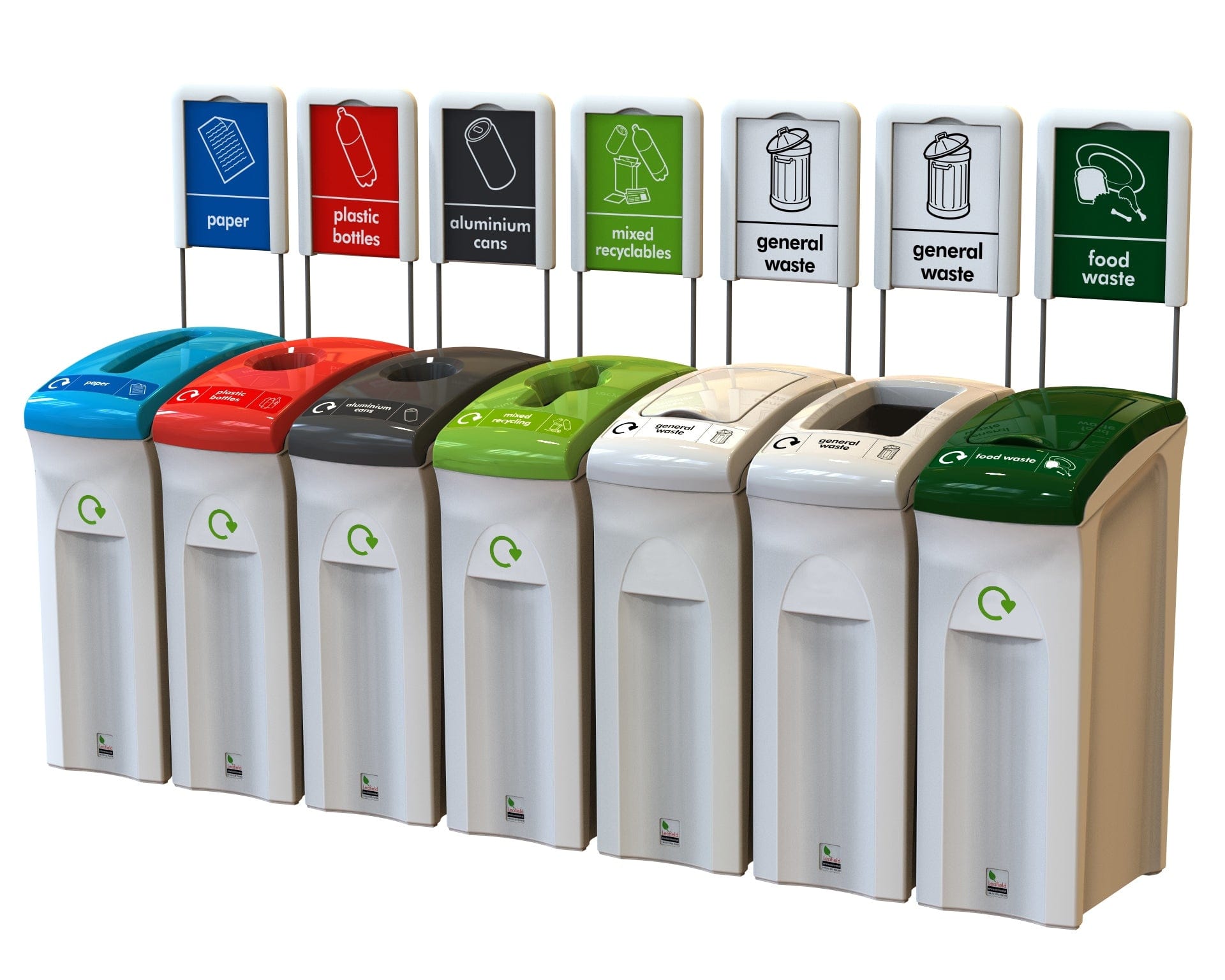 82 Litre Midi Recycling Bin | Space Saving Office Bins