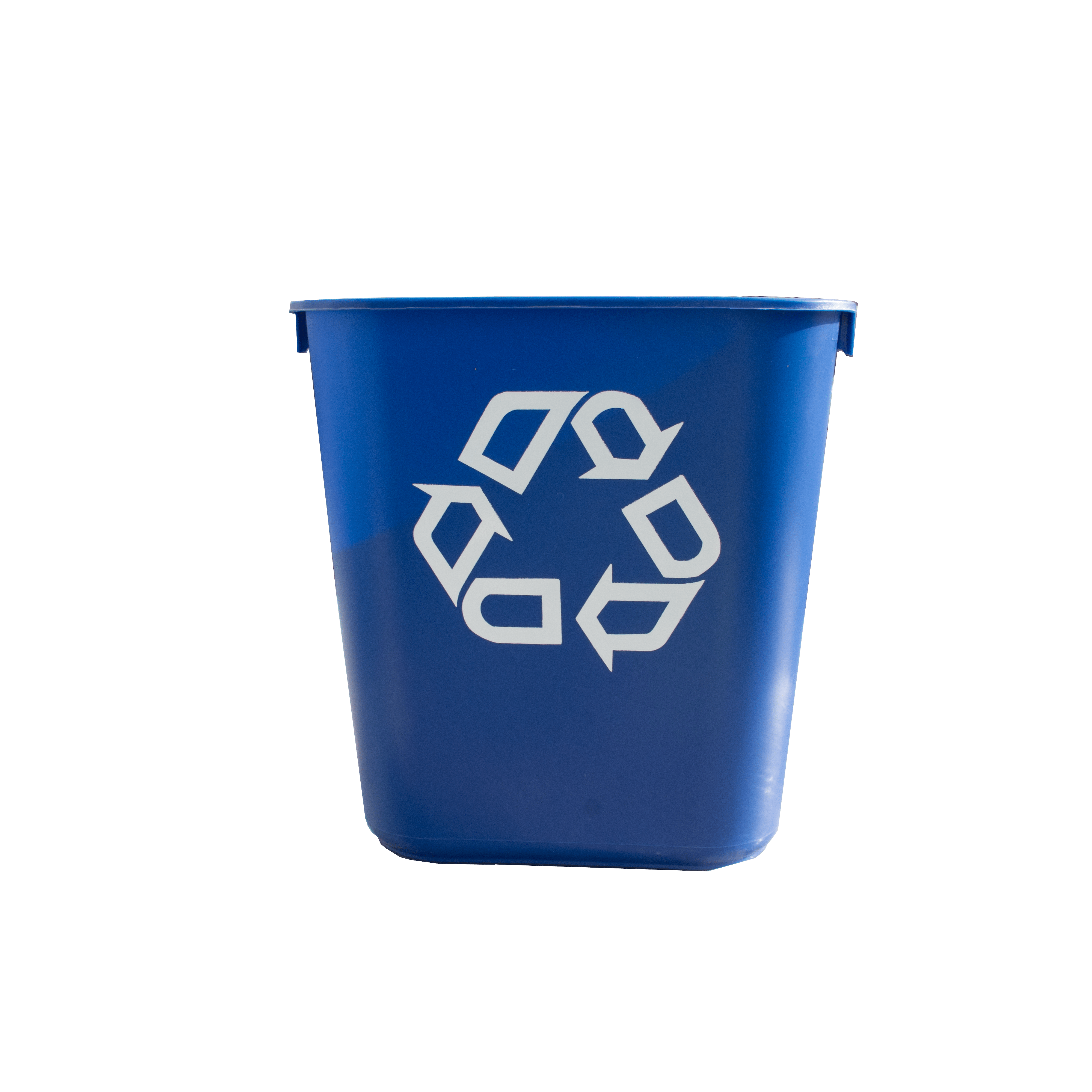 6 x Rubbermaid Rectangular Wastebaskets 12.9L - Blue