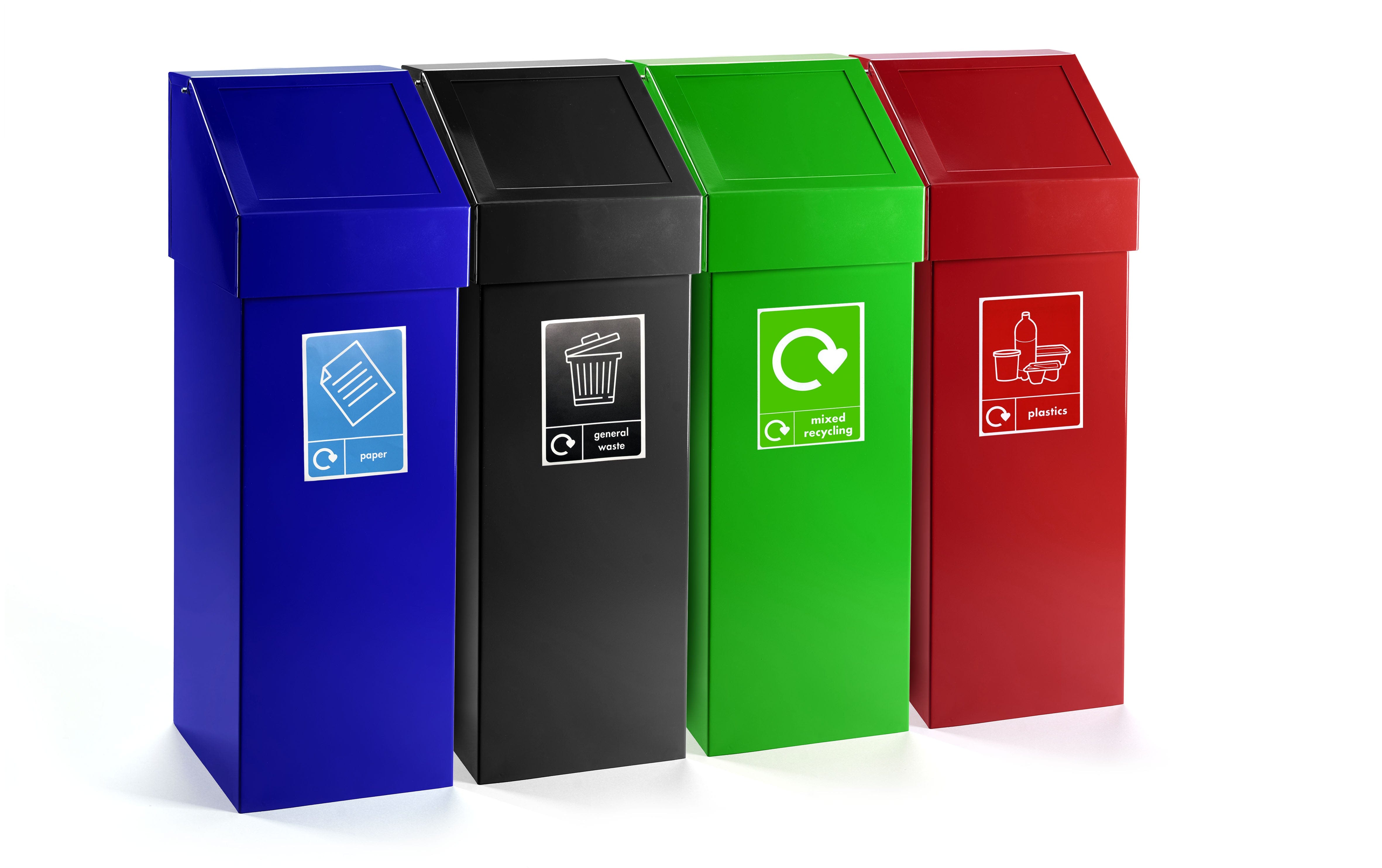 Fire Retardant 60 Litre Push Flap Bin