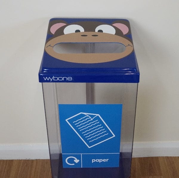 Novelty Monkey Paper Recycling Bin - 60 Litre