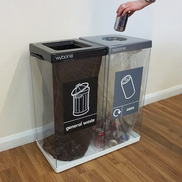 Double Box Cycle Indoor Recycling Bins - 120 and 160 Litre