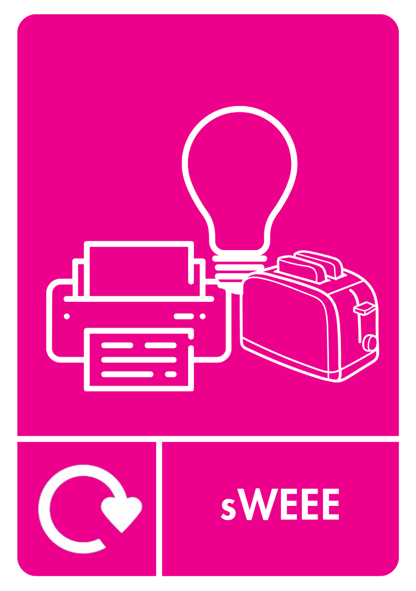 A5 sWEEE Recycling Sticker | High Quality | Fast Delivery